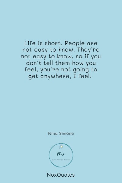 Nina Simone Quotes: Discovering Wisdom - Nox Quotes